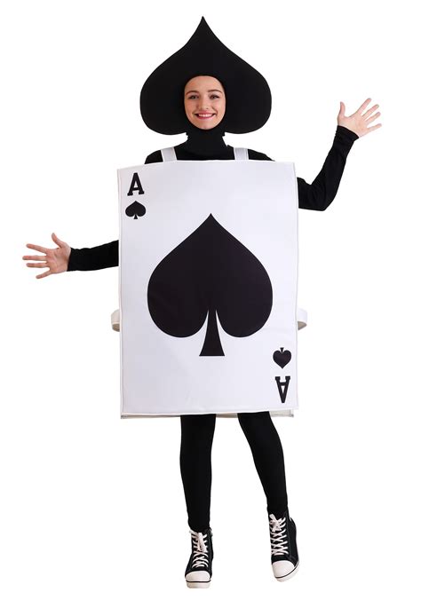 Adult Ace Of Spades Costume Card Playing Costumes