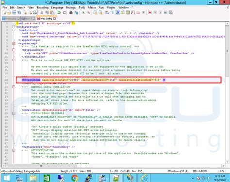 how to increase email attachment size in mailenable accuwebhosting