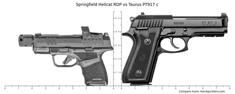 Springfield Hellcat Rdp Vs Taurus Pt917 C Size Comparison Handgun Hero