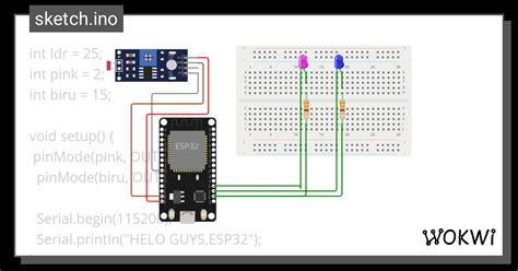 Led Dan Ldr Wokwi Esp32 Stm32 Arduino Simulator
