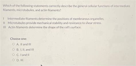 Solved Which of the following statements correctly describe | Chegg.com