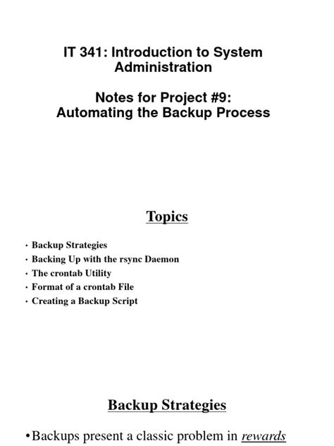 13 Automatedbackup Pdf Data Management Unix Software