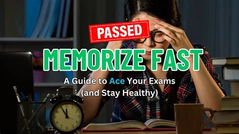 Memorize Fast A Guide To Ace Your Exams And Stay Healthy Philippines Exam Reviewer