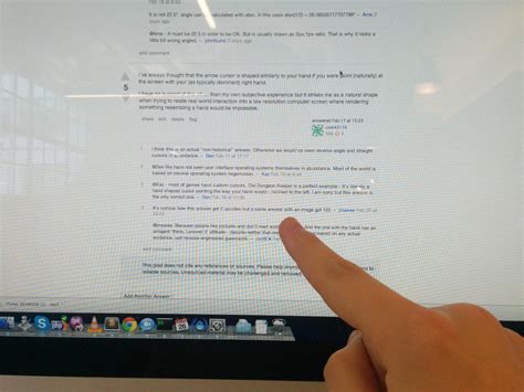 Interaction Design Why Is The Mouse Cursor Slightly Tilted And Not Straight User Experience