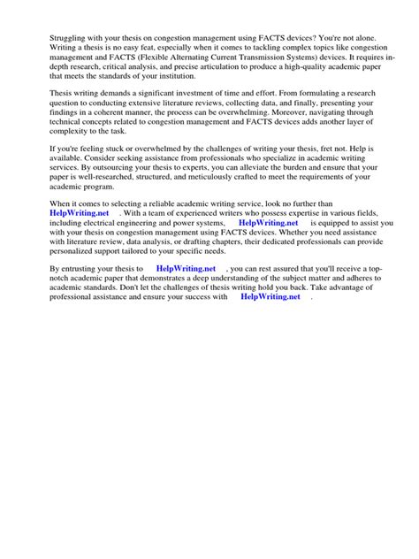Thesis On Congestion Management Using Facts Devices Pdf Electric Power Transmission Ac Power