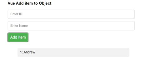 Vue Add Item To Object Push To Object Javascript Example