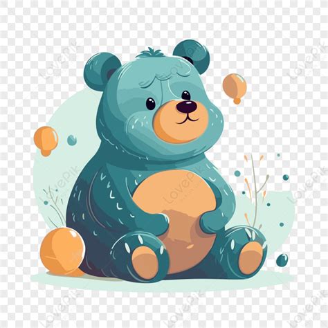 귀여운 곰 벡터상표클립 아트만화 Png 일러스트 무료 다운로드 Lovepik