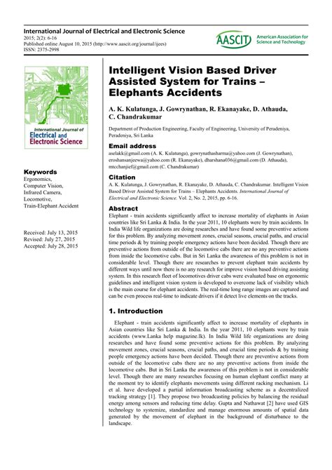 pdf intelligent vision based driver assisted system for trains