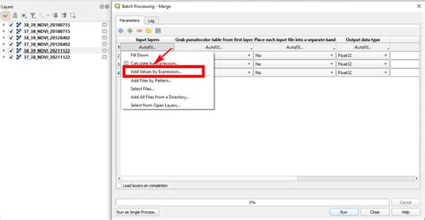 Merging Series Of Raster Layers Pairwise In Qgis Based On Same Date
