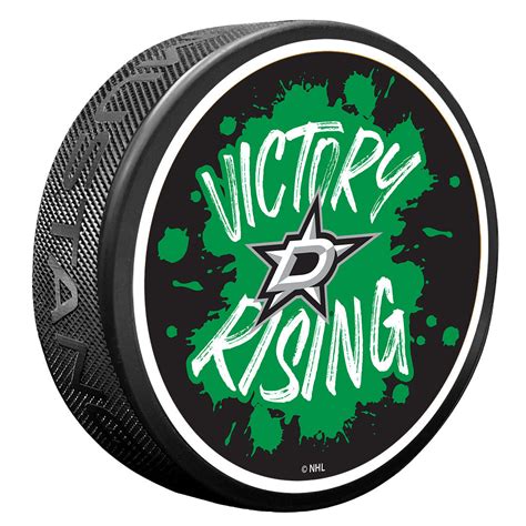 Dallas Stars Puck Slogan Hockey Hall Of Fame