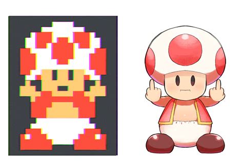 Toad And Red Toad Mario And 1 More Drawn By Ponkome Danbooru