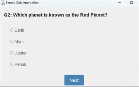 Quiz Application System Using Java Codewithcurious