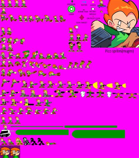 Pico Sprites Sheets By Xxultra2006xx On Deviantart