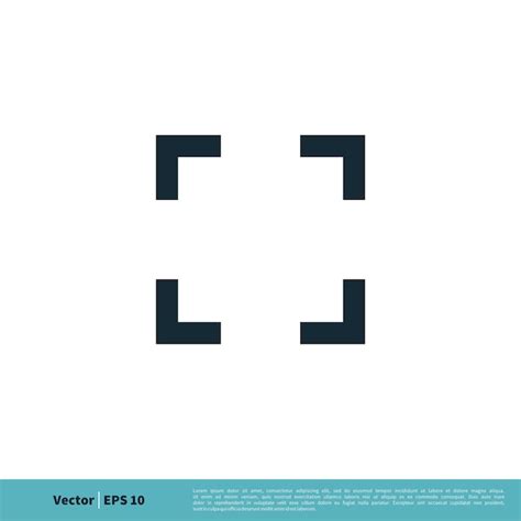 Premium Vector Full Screen Preview Icon Vector Logo Template Illustration Design Vector Eps 10