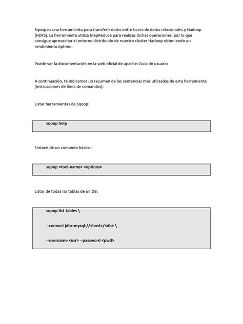 Sqoop Pdf Mi Sql Apache Hadoop
