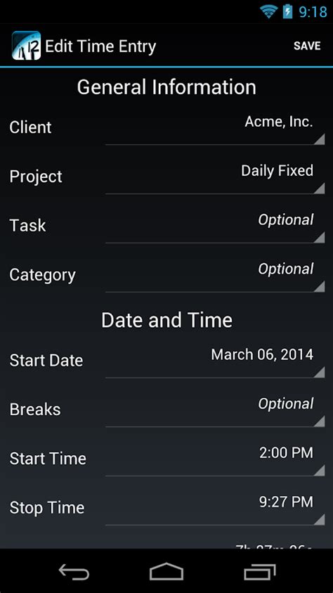 Time Master Time Tracking Android Apps On Google Play