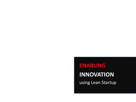 Lean Startup Presentation Pptx