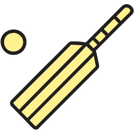 크리켓 아이콘 프리미엄 벡터