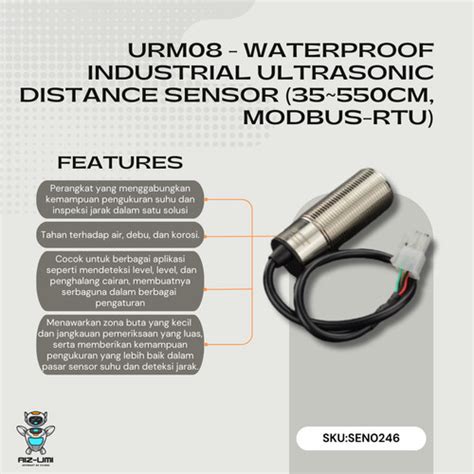 Jual DFRobot URM RS Ultrasonic Ranging Sensor Jarak Cm Kab Sleman Riz Umi
