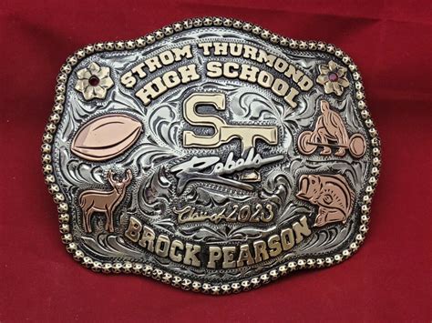 Graduation Class Belt Buckles Texas Judge Leo Smiths Buckles
