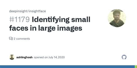 Identifying Small Faces In Large Images · Issue 1179 · Deepinsight