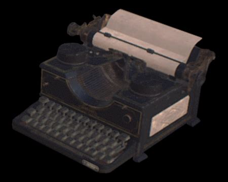 Typewriter Resident Evil 2 Remake Evil Resource