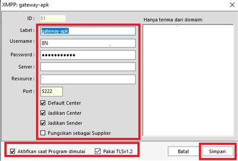 konfigurasi xmpp center untuk smart server gateway di tiga putri pt