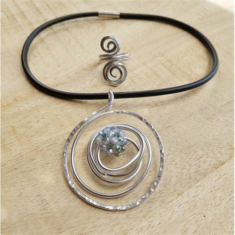 Drahtjuwel Drahtschmuck Alu Schmuck Aluminium Schmuck