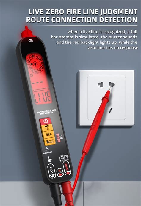 BSIDE S Voltage Detector Multimeter Voltage Tester