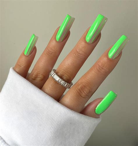 Neon Green Nail Designs