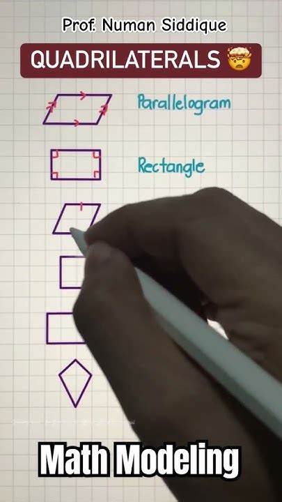 Quadrilaterals Quadratic Shapes Quadratically Shapes Mathmodeling49 Youtube