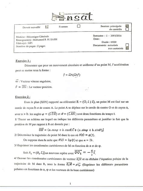 M®canique 2015 Pdf