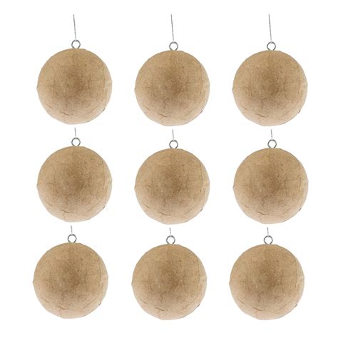 Kraft Cardboard Baubles Cm Pack Hobbycraft