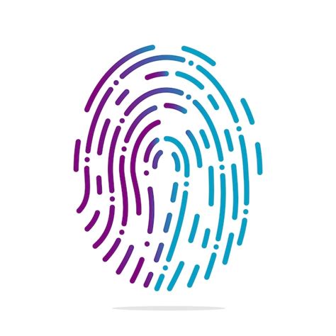 Premium Vector Fingerprint Vector Template Design Identity Logo Design