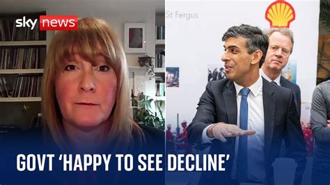 net zero government are happy to see decline says labour the
