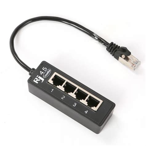 RJ Male To Female Ports Ethernet Network Plug Cable Splitter Extension Adapter Male To