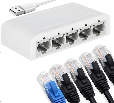 Ethernet Splitter Internet Splitter Network Switch Cat6 Rj45