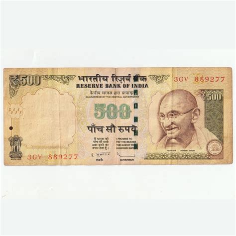 Rare Old 500 Rupee Note Signed By Duvvuri Subbarao 2013 Banknote Collection Yatra