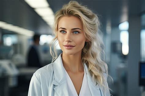 Premium Ai Image Young Woman Smiling While Looking At Mirror In