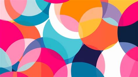 premium ai image generative ai overlapping circles a colorful