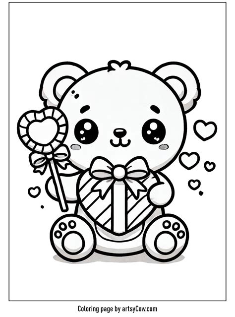 22 Kawaii Teddy Bear Coloring Pages For 2026 Artsycow