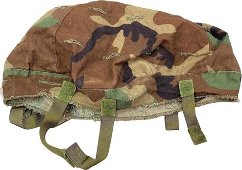 Original Us Woodland Camo Pasgt Helmet Cover Size Med