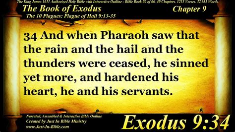 Bible Book 02 Exodus Chapter 9 The Holy Bible Kjv Read Along Audio