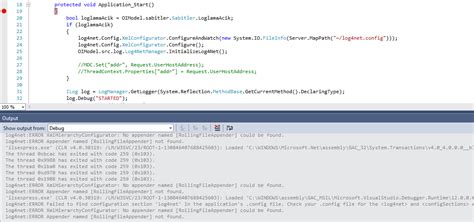 C How To Get User Activity Logging By Log4net In Mvc 4 Stack Overflow