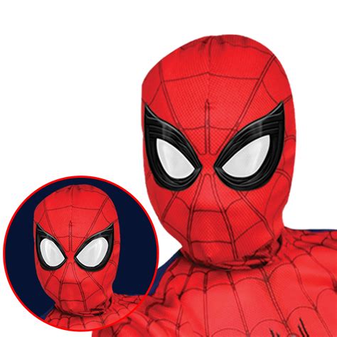 Spider Man No Way Home Deluxe Fabric Mask Costume Closet