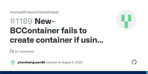 New BCContainer Fails To Create Container If Using Artifact Instead Of Image With Transparent