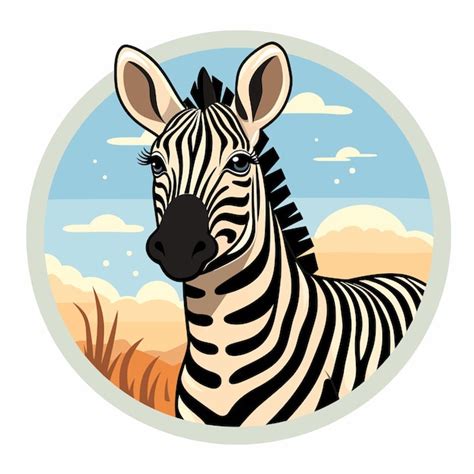 Premium Vector Zebra Vector Cute
