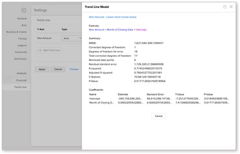 Trend Line L Zoho Analytics Help