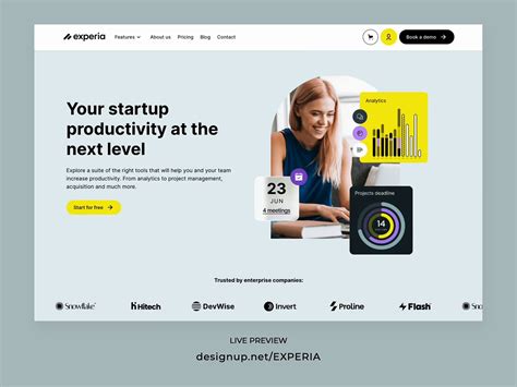 Experia Webflow Saas Template Design By Emilian For Designup On Dribbble