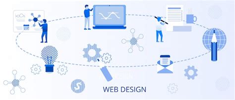 Web Design Application Development Flat Banner Vector Premium Download